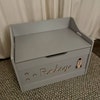 Personalised Toy Box - Soft Grey - Etsy UK