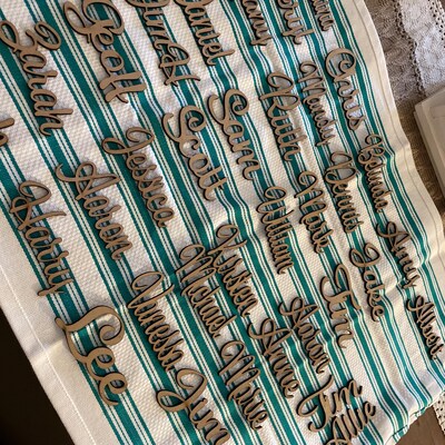 MDF Laser Cut Names Wedding Place Names Table Decoration MDF Placename ...