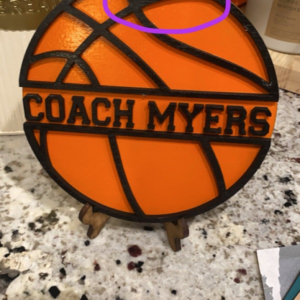 Personalized Desktop Basketball Coach Sign - Gifts for Basketball Coach ...