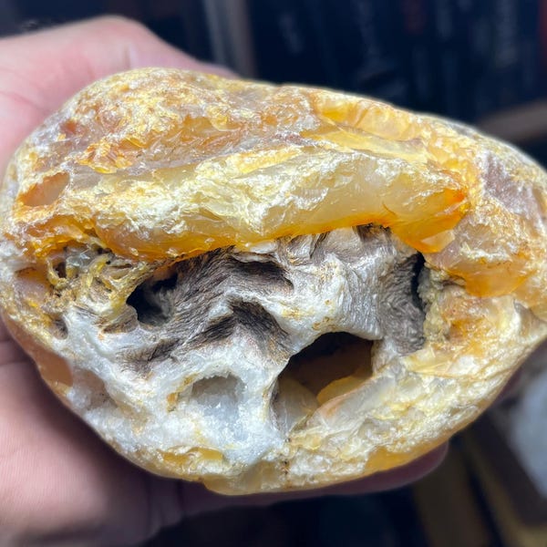 Collection of 3 Oregon Agates, Carnelian Agate, Chalcedony, Quartz ...