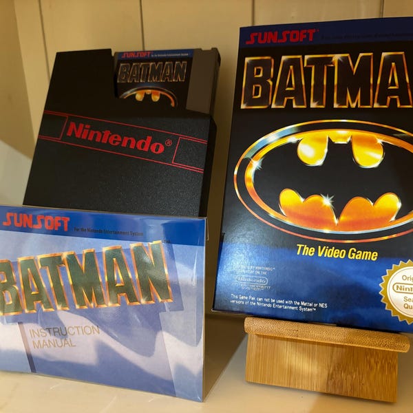 Batman The Video Game NES Box NES Manuale Poly Block Copertura ...