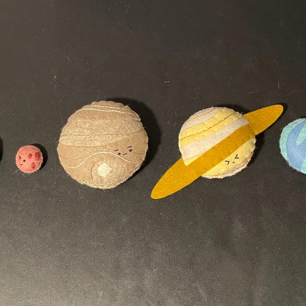 Felt Planets PDF Pattern Download, SVG File, Plush Sewing Pattern for ...