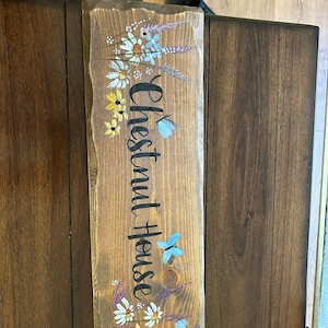 Custom Made Cottage House Name/house Number Wooden Plaques and Signs ...