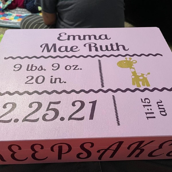 High School Memory Box, Graduation Memory Box, College Graduation ...