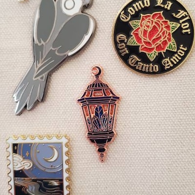 Deep Sea Crystal Lantern Glitter Enamel Pin Sea Witch Collection - Etsy