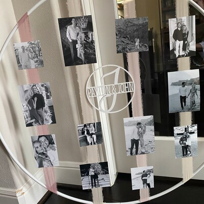 Custom Circle Frame Wood Cutout Sign, Event Cut Out, Door Hanger ...