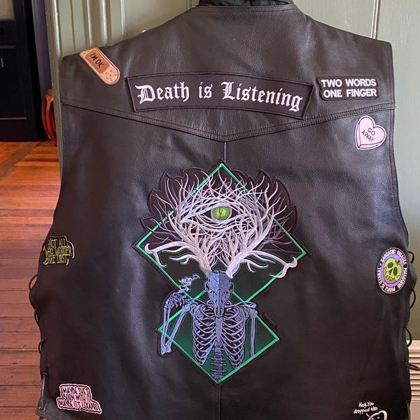 Deer Skeleton Patch: Wendigo Mythical Medieval Animal Goth Embroidered ...