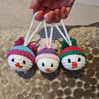 Crochet Snowman Bauble Pattern - PDF Pattern Digital Download in ...