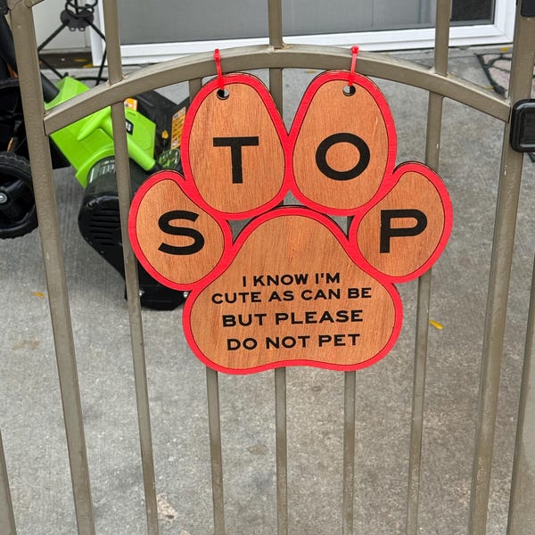 Stop, Please Don't Touch! Warning Sign to Not Pet My Animals for Fairs ...