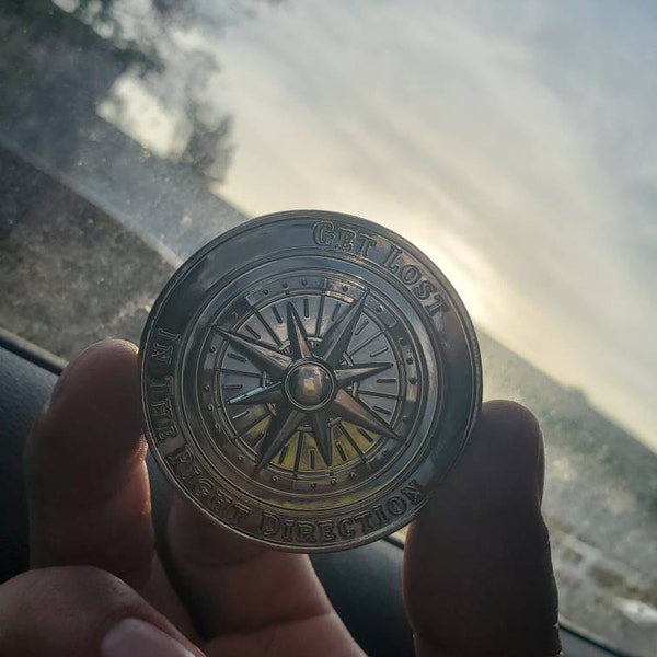 Adventure EDC Challenge Worry Coin - Etsy
