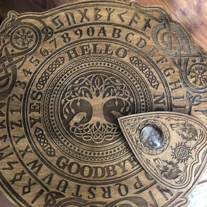 Wheel of the Year Engraved on Poplar Wood natural Version Wicca Wiccan ...