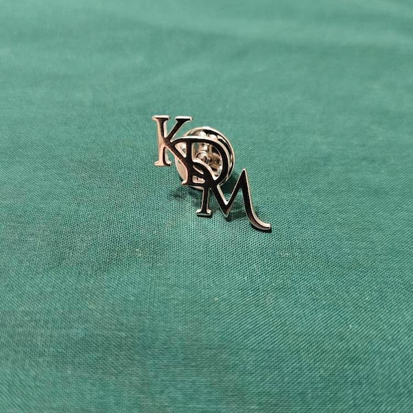 Personalized Initials Lapel Pin, Groomsmen Proposal Custom Brooches ...
