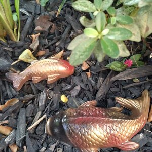 Mini Koi Fish Solid Colors Resin Set of 3 Pond Décor Water | Etsy