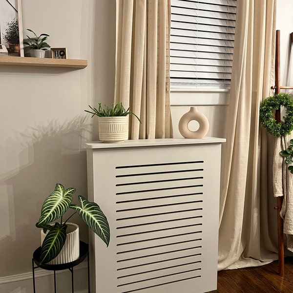 MDF Radiator Cover MD6 Unfinished, Flashtop - 9" Depth, Choose Your ...