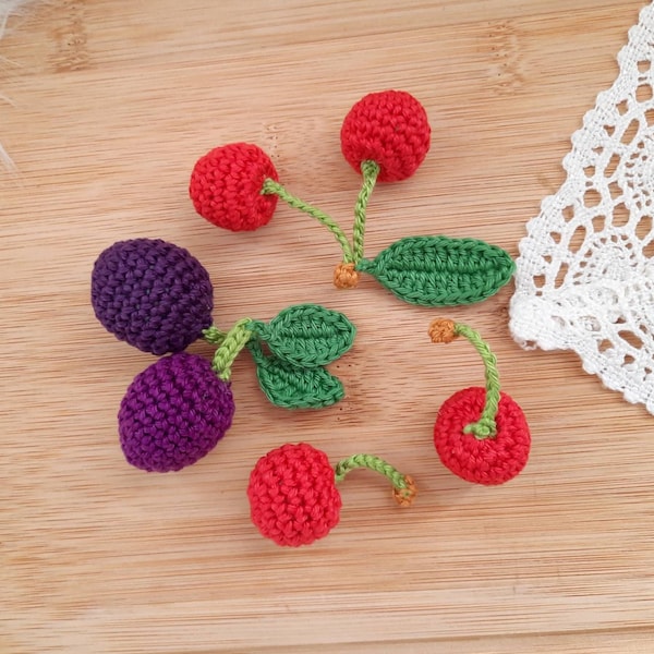 The Adorable Cherry Bunch of Cherries Crochet Pattern EN&DE PDF File ...