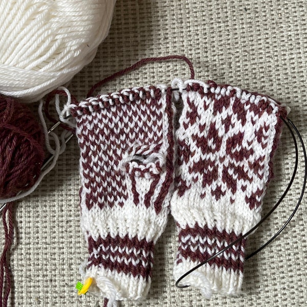 KNITTING PATTERN *the Black Cauldron Mittens* Mittenpattern for ...