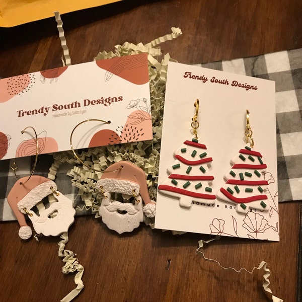 Breast Cancer Awareness Ribbon Earrings, Clay Cancer Ribbon Earrings ...