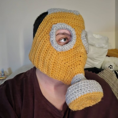 Gas Mask Gone Twisted Crochet PATTERN this is a Pattern, Not a Finished ...