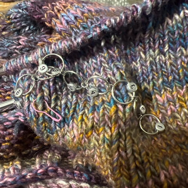 Stitch Markers With Numbers, Progress Keepers, Knitting Row Counter ...