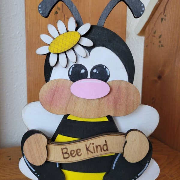 Farmhouse Bee Shelf Sitter, Baby Shower Gift, Shelf Sitter, Wooden Bee ...