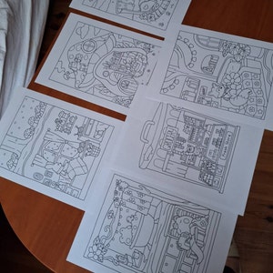 Pocket World: Miniature Worlds Coloring Book by Coco Wyo - Etsy