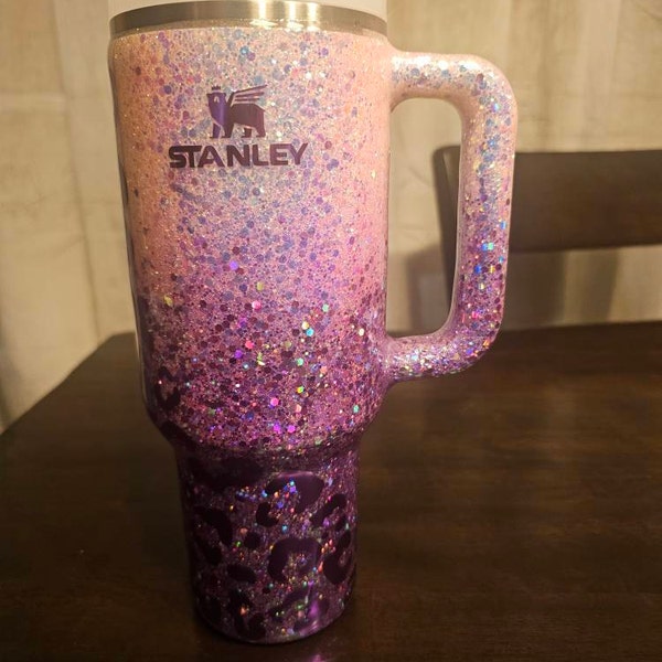 Pink Glitter Tumbler | Stanley - Etsy