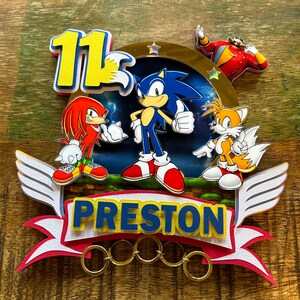 Sonic and Friends Cake Topper - Etsy