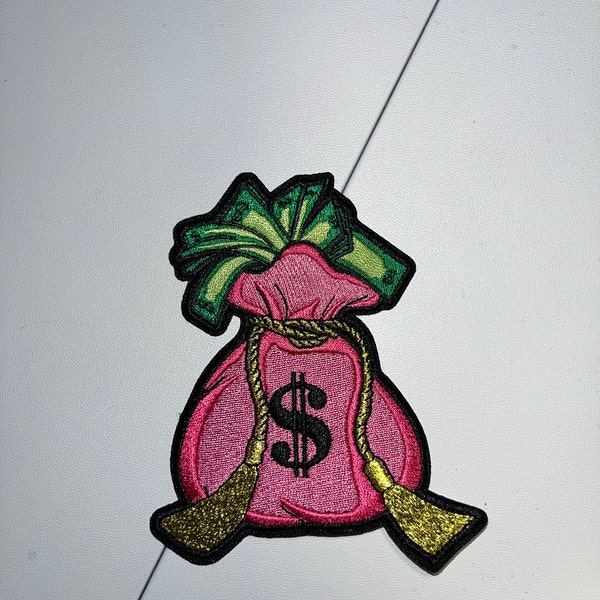 I Get Money – Pink Money Bag Patch 4 Inches in Size - Etsy