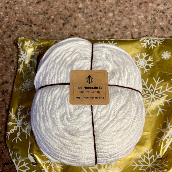 3mm White Macrame Cord / Soft Knotting String / 100% Cotton Craft Rope ...