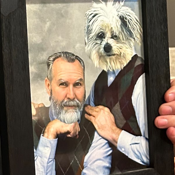 Custom Pet Brothers Portraits, Custom Step Brothers Pet Poster Gifts ...