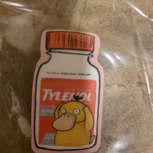 Psyduck Sticker, Waterproof Pokemon Sticker - Etsy