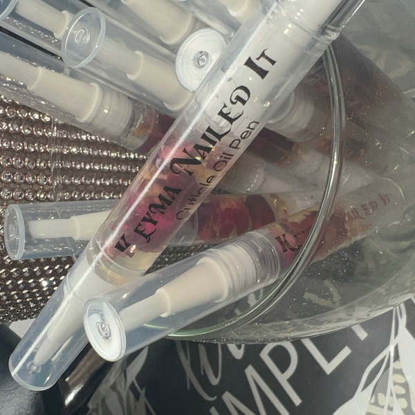 Custom Clear Foil Cuticle Oil Pen Labels - Etsy