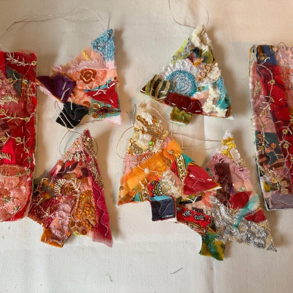 Kantha Fabric SNIPPET Pack-kantha Scrap Fabric-scrap Fabric-snippets ...