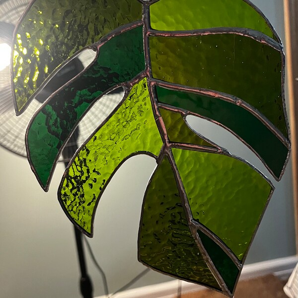 Digital Stained Glass Pattern for Download - Feather 2 - Etsy