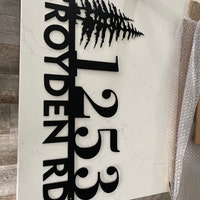 10 Inch Metal House Numbers Address Sign Numbers Modern - Etsy