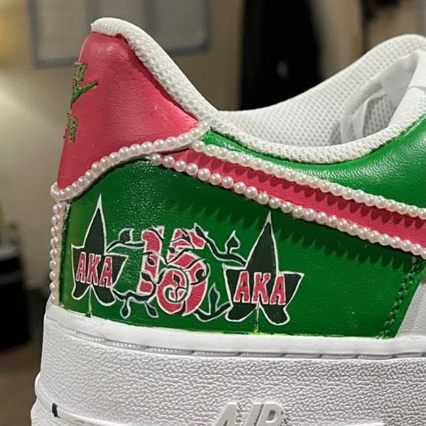 Bedazzled and Blinged Gold, Rose Gold, and Pink Custom Air Force 1 ...