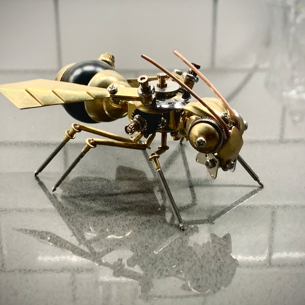 Metal Sculpture Steampunk Mechanical Insect Home Decor Steampunk ...