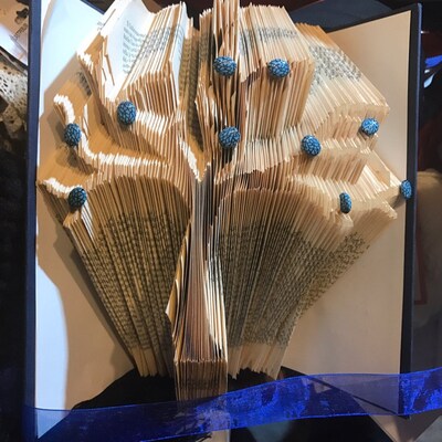 Tree Folded Book Art Pattern - Etsy