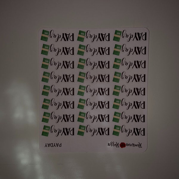 Rent Due Stickers Decorative Planner Stickers - Etsy