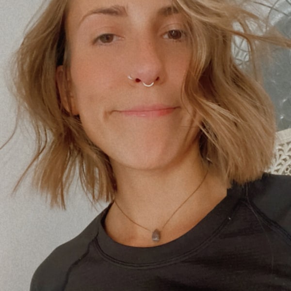 Garnet Septum Ring - Etsy