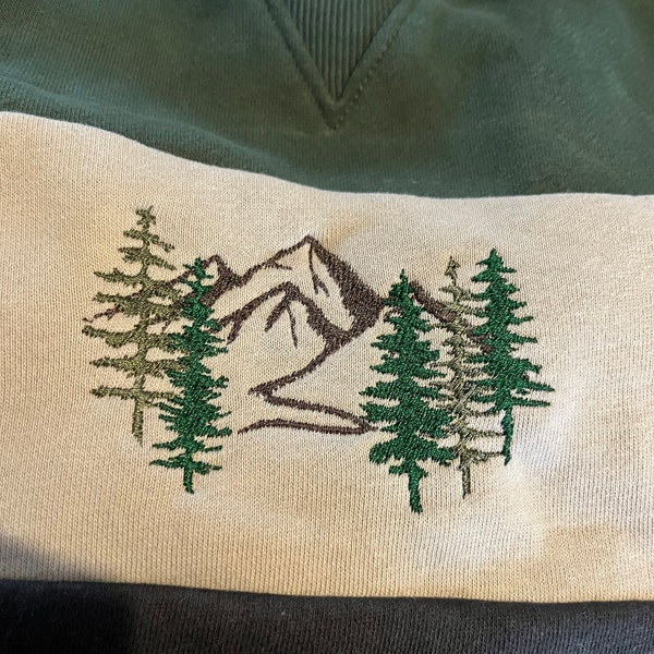 Forest Embroidery Mountains Embroidery Designs Instant Download Machine ...