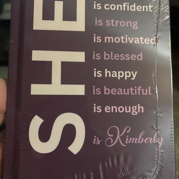 She is Me Journal, Custom Journal With Name, Personalized Notebook ...