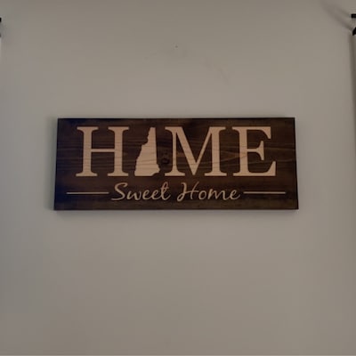 New Hampshire Home Sweet Home, New Hampshire State Sign, Best Selling ...