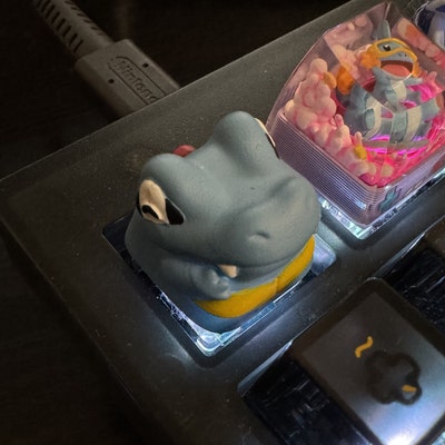 Cute Duckey Duck With Gun Artisan Keycap Little Duck Artisan Keycap Cute Keycap for Her Custom ...