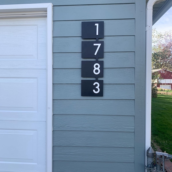 Antigua XL Yard Sign, 6h Numbers, Vertical, Sign on Stakes, Address ...