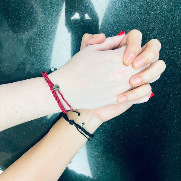Black and Red Couples Bracelet, Waterproof, Everyday Bracelets Destin ...