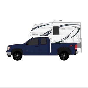 Van Life, Class B, Campervan, RV Drawing, Camping, Motorhome, RV ...