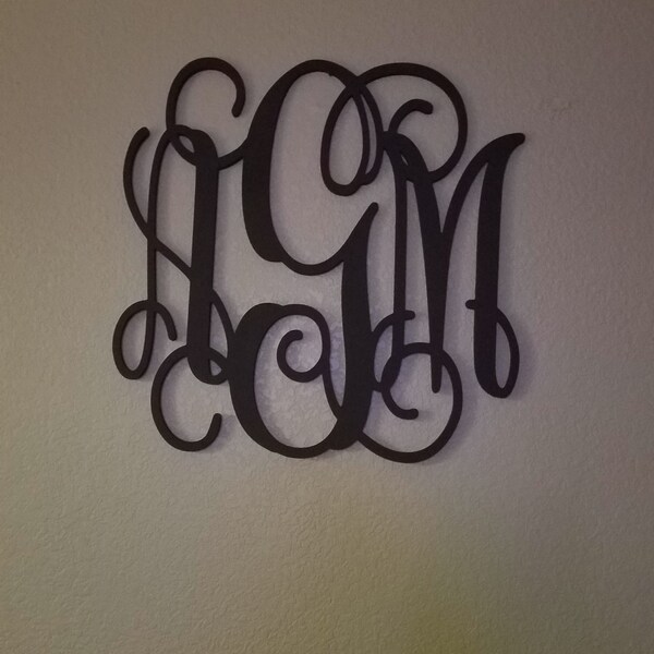 Wooden Monogram Wall Hanging - Wedding Monogram - Wooden Letters ...
