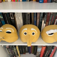 Commedia Dell’ Arte Mask Set: 3D Papercraft Template (PDF Pattern ...