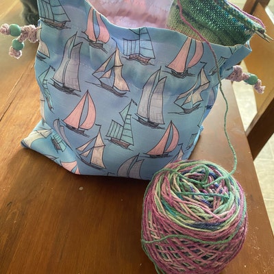 PDF Sewing Pattern Knitting Project Bag Sewing Tutorial Wristlet ...